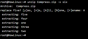 Linux Zip and Unzip Commands - LinuxForDevices