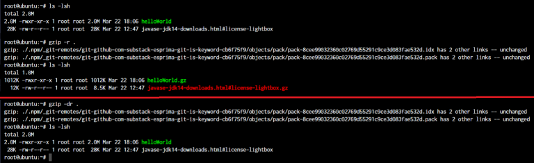 The gzip Command in Linux - LinuxForDevices