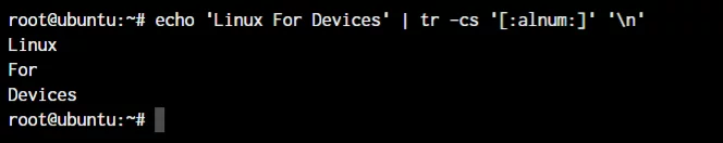 The Linux tr Command - LinuxForDevices