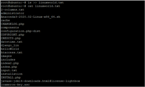 How to append text to the end of a file in Linux - LinuxForDevices