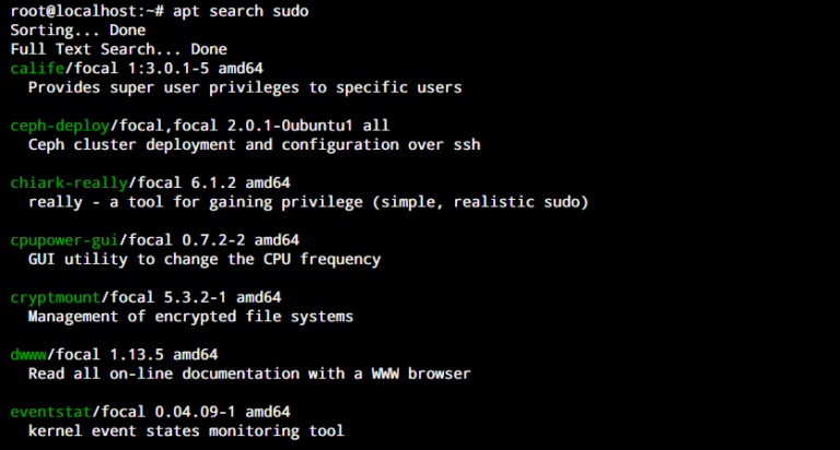How to Use the apt command to Search for a Package in Ubuntu ...