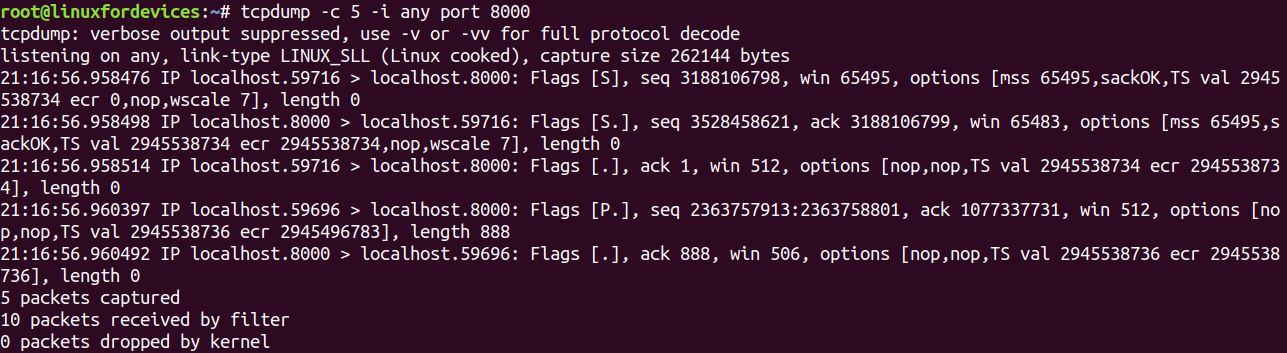 A Tutorial On The Tcpdump Command In Linux Linuxfordevices