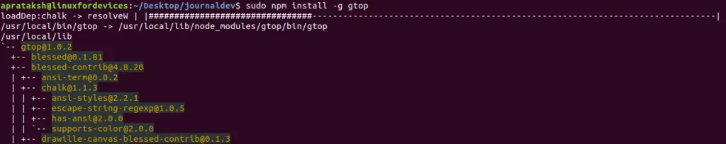 How to Install gtop in Ubuntu - A Step-by-Step Guide - LinuxForDevices