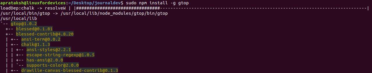 How to Install gtop in Ubuntu - A Step-by-Step Guide - LinuxForDevices