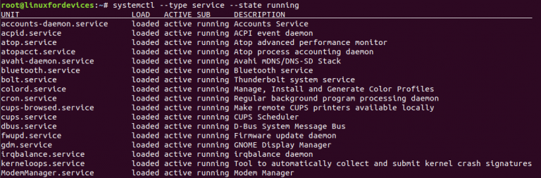 How to List Services in Ubuntu Linux? - LinuxForDevices