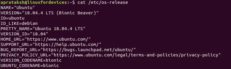 How to find the Linux version on your system? - LinuxForDevices