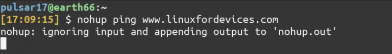 The nohup command in Linux with examples - LinuxForDevices