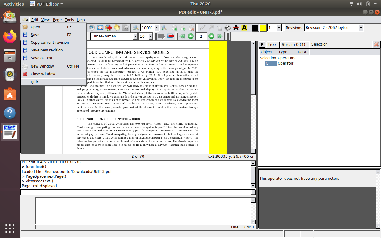 How to edit PDF files using PDFedit In Linux - LinuxForDevices