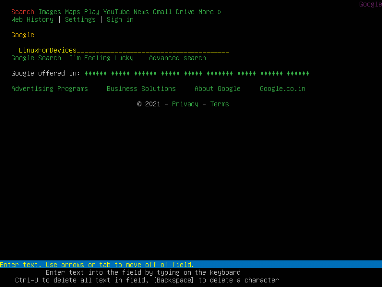 Best Text Based Web Browsers For Linux Linuxfordevices