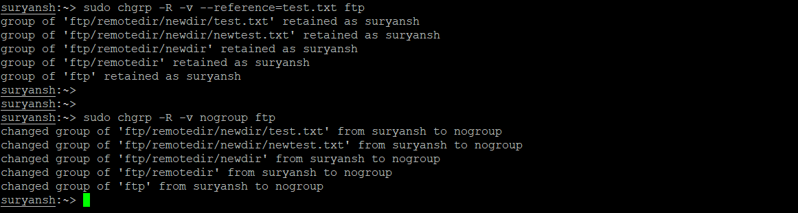The chgrp command in Linux - A Complete Overview - LinuxForDevices
