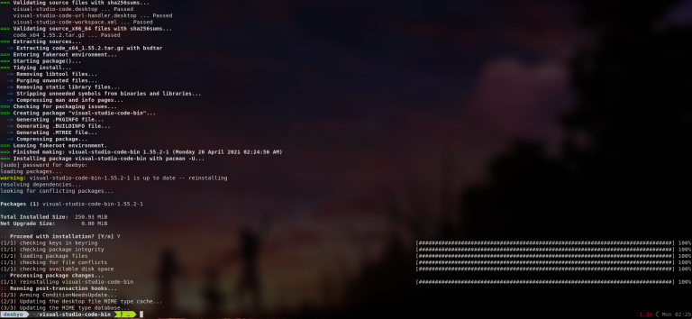 Installing Visual Studio Code on Arch Linux - LinuxForDevices