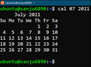 How to use the cal command in Linux? - LinuxForDevices