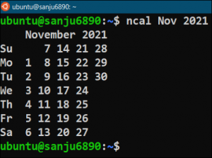 How to use the cal command in Linux? - LinuxForDevices