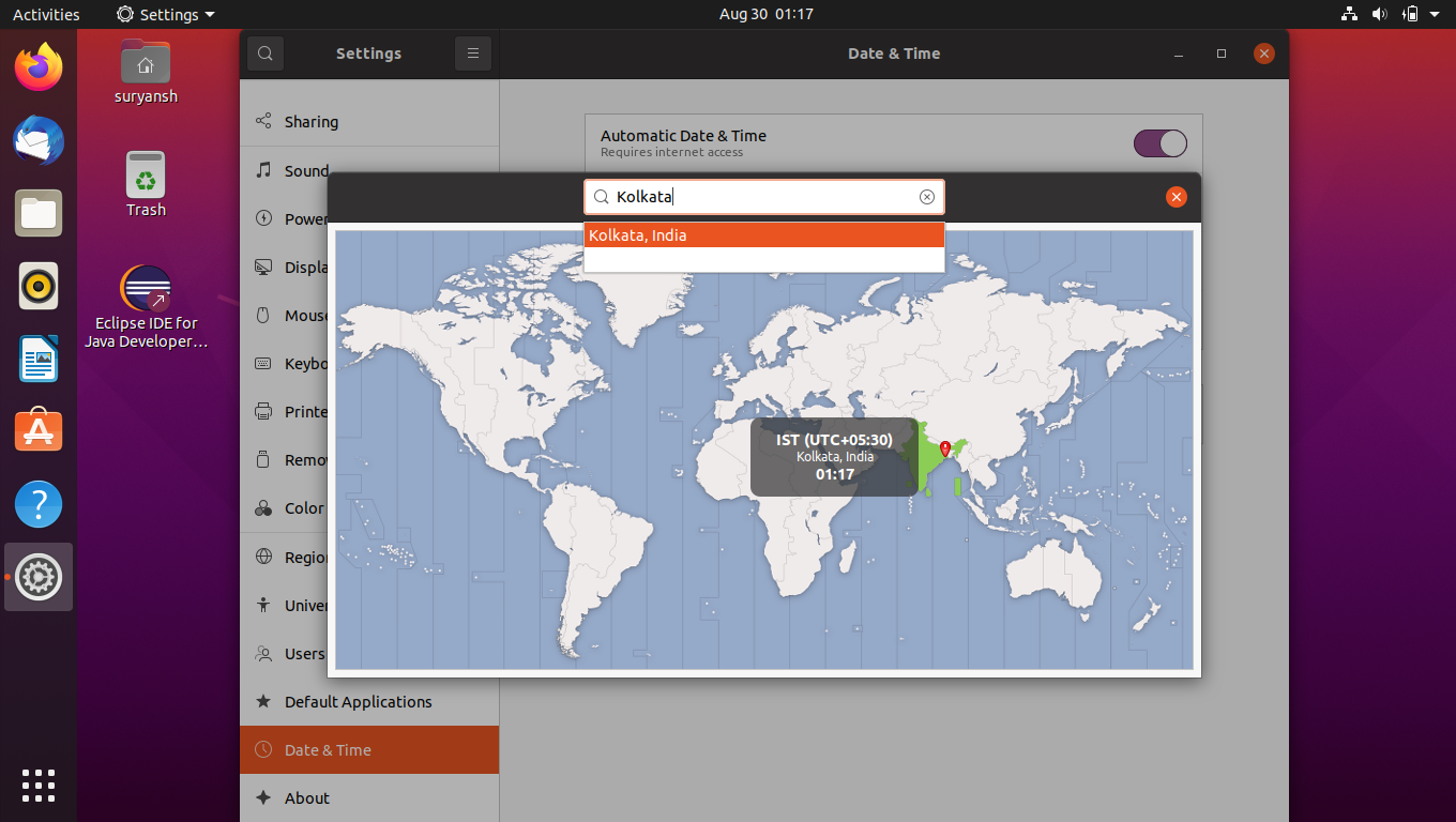 How to change or set the time zone in Ubuntu 20.04? - LinuxForDevices
