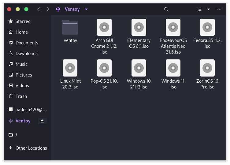 Ventoy - A beautiful tool for distro-hoppers and ISO hoarders ...