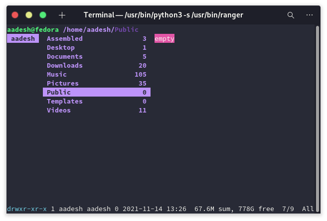 Ranger A Terminal Based File Manager Linuxfordevices