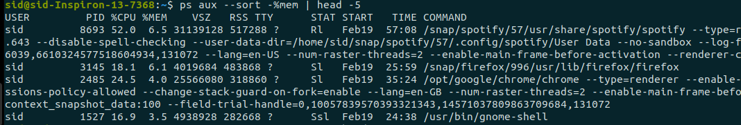 Find the Top Running Processes by Memory and CPU Usage - LinuxForDevices