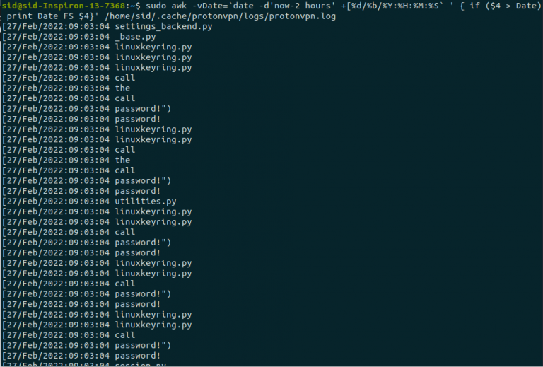 How To Filter Log Entries Based On Date Range Cli Linuxfordevices