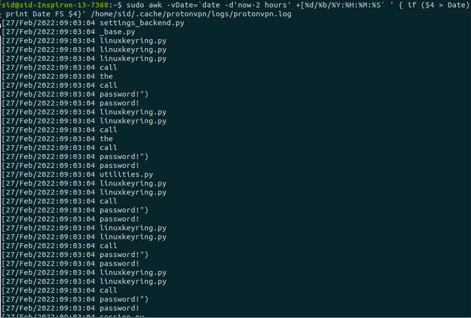 How To Filter Log Entries Based On Date Range Cli Linuxfordevices