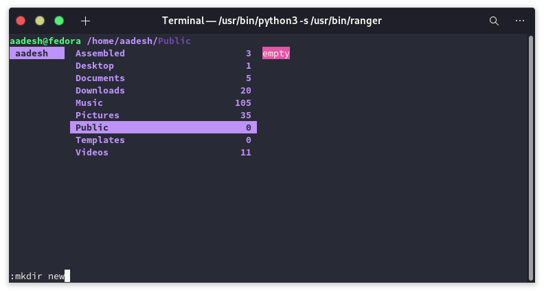 Ranger - A Terminal Based File Manager - LinuxForDevices