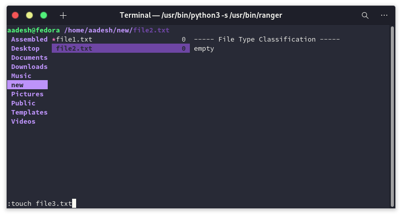 Ranger A Terminal Based File Manager Linuxfordevices