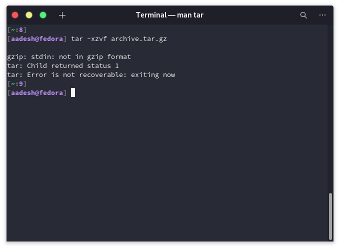 Solved Gzip Stdin Not In Gzip Format Linuxfordevices