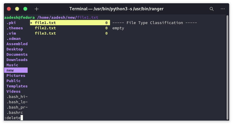 Ranger A Terminal Based File Manager Linuxfordevices