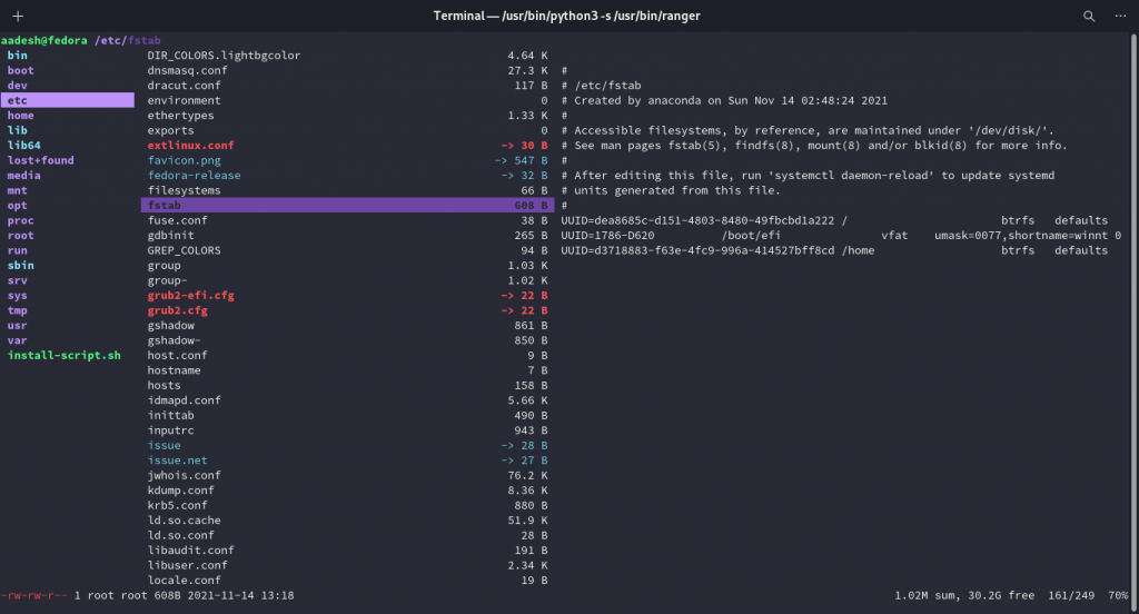 Ranger - A Terminal Based File Manager - LinuxForDevices