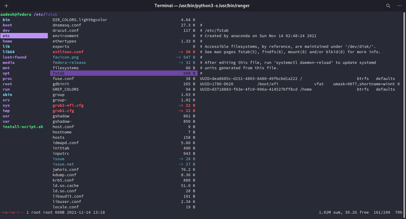 Ranger A Terminal Based File Manager Linuxfordevices