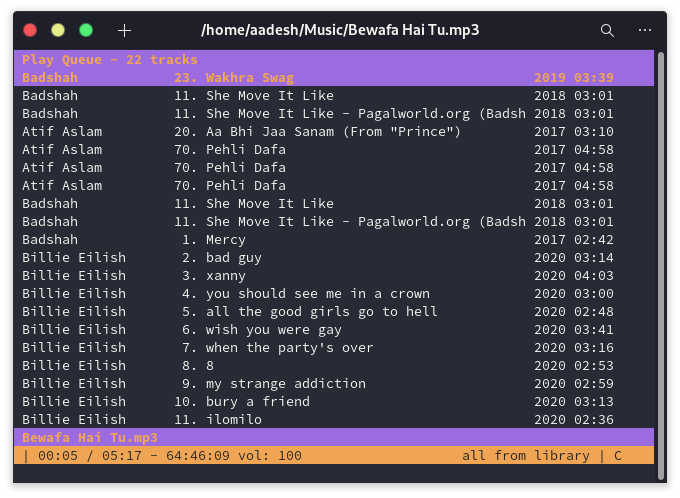 CMUS player – A Terminal based music player - LinuxForDevices