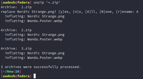 Unzip Multiple Files On Linux In The Command Line Linuxfordevices