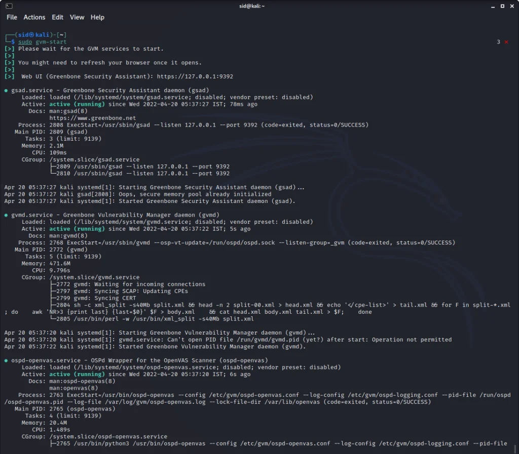 How to install OpenVAS (GVM) on Kali Linux? - LinuxForDevices