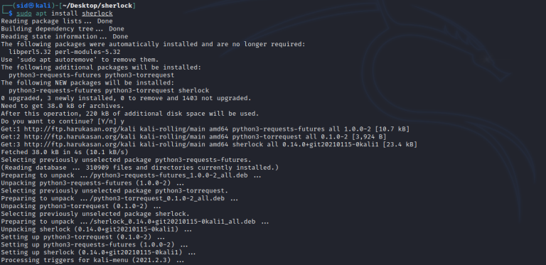 How to install and use sherlock in Kali Linux? - LinuxForDevices