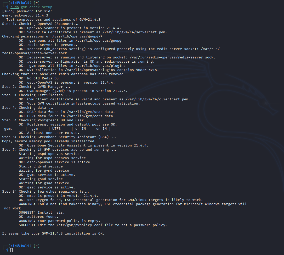 How to install OpenVAS (GVM) on Kali Linux? - LinuxForDevices