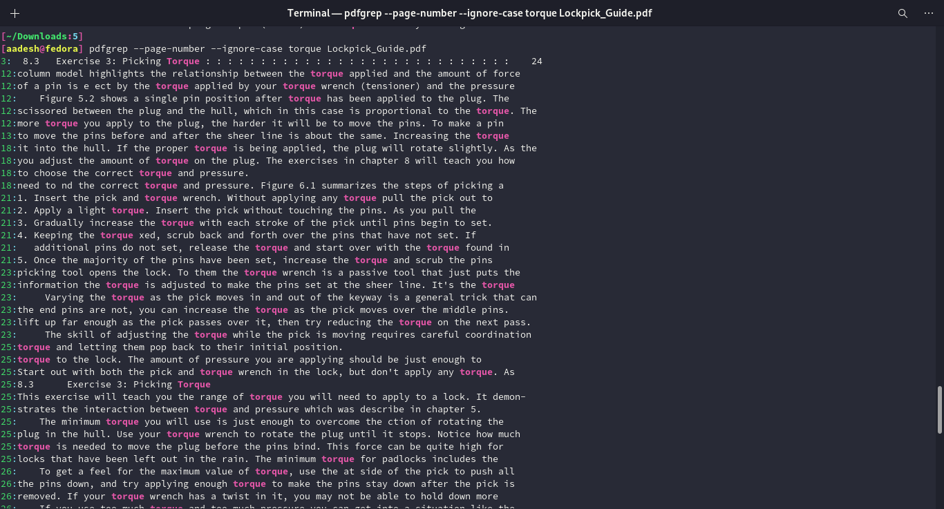 pdfgrep - Search for text inside a PDF document - LinuxForDevices