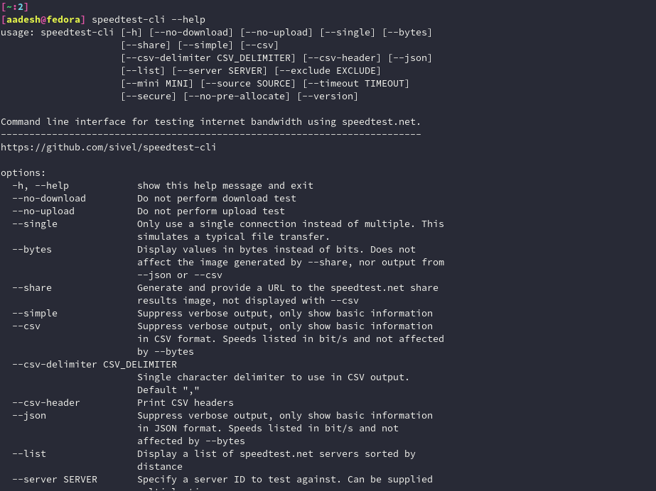 Speedtest Cli Check The Internet Speed In Your Terminal Linuxfordevices
