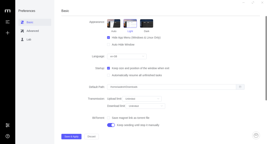 Motrix - A Beautiful Electron based download manager