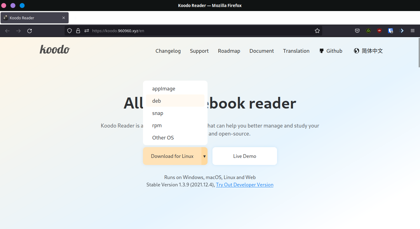 Koodo - A Beautiful Open-Source E-book Reader for the Linux Bookworms - LinuxForDevices