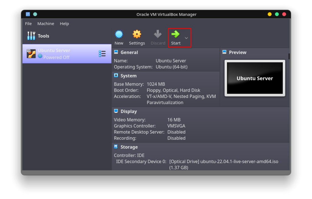 A great way to use Ubuntu Server 22.04 on Virtual Box