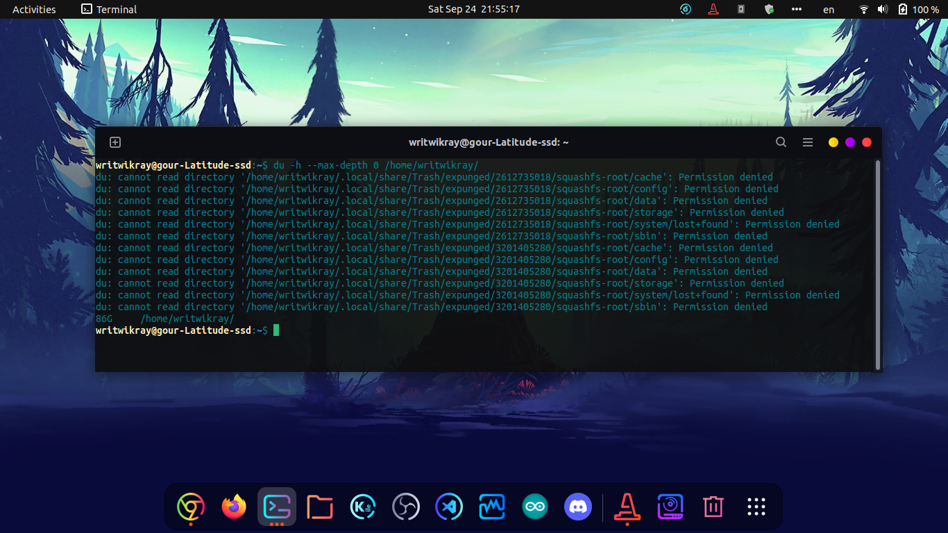 The du command in Linux - How to check disk space? - LinuxForDevices