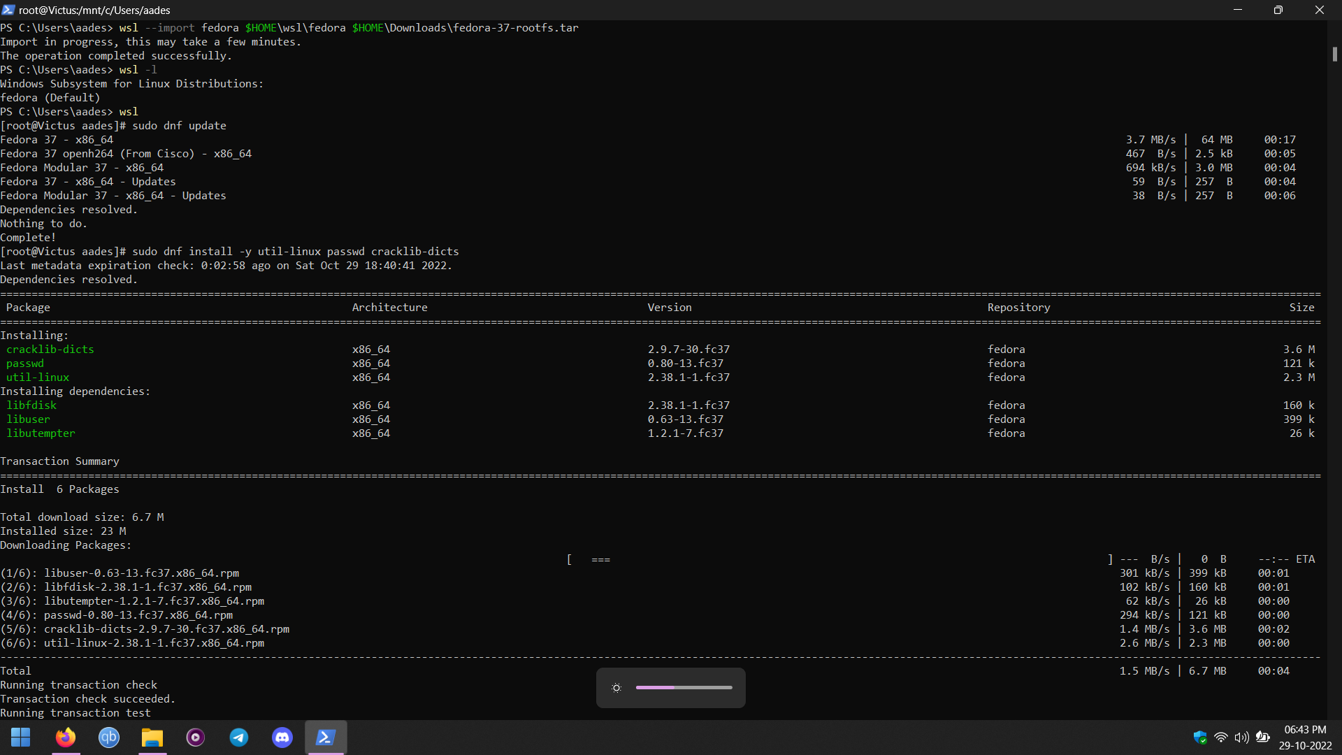WSL2 - Install Fedora on Windows 10/11 - LinuxForDevices