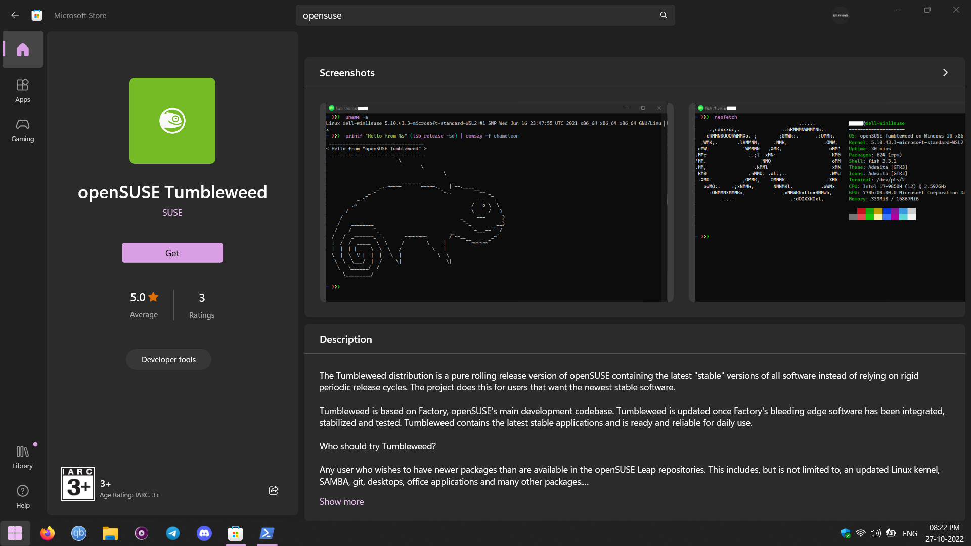 Wsl2 Easily Install Opensuse On Windows Linuxfordevices
