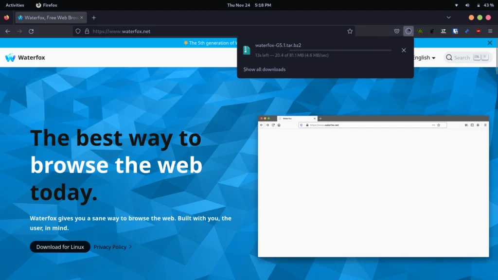 Waterfox - A fork of Firefox that supports legacy extensions ...