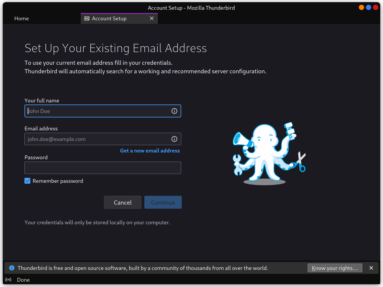 How To Install Setup And Use Thunderbird E Mail Client Linuxfordevices