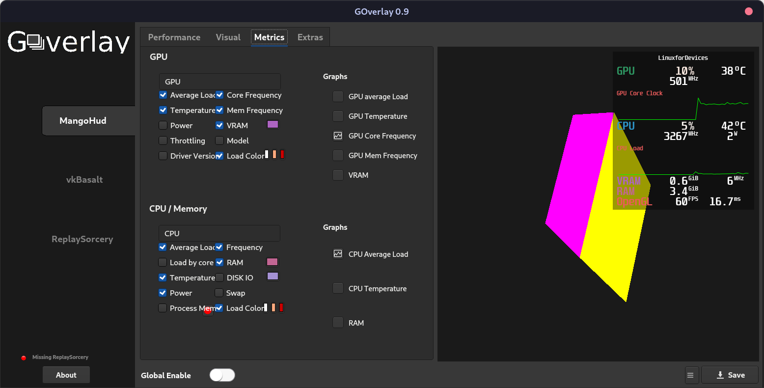 MangoHud - Monitor system vitals while playing games on Linux. - LinuxForDevices
