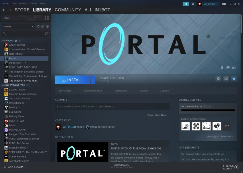 How to install and Play Portal on Linux? - LinuxForDevices