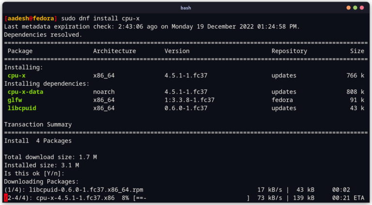 CPU-X: A Linux alternative for CPU-Z - LinuxForDevices