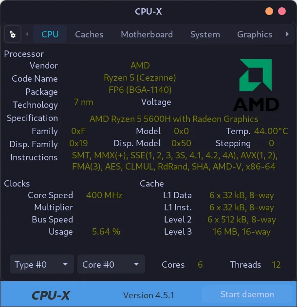 CPU-X: A Linux alternative for CPU-Z - LinuxForDevices