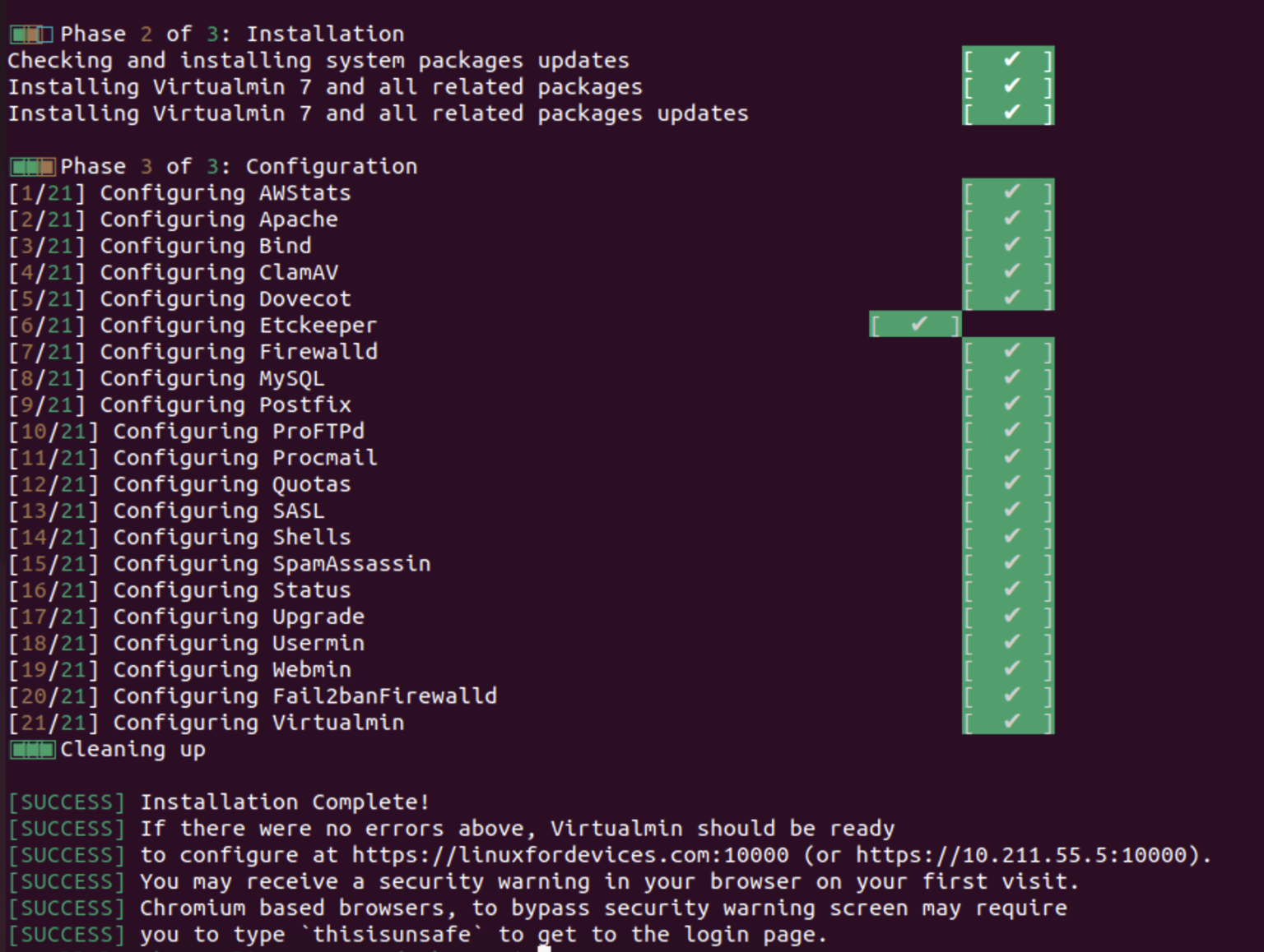 Ubuntu Virtualmin Setting Up Virtualmin In Ubuntu Server Linuxfordevices