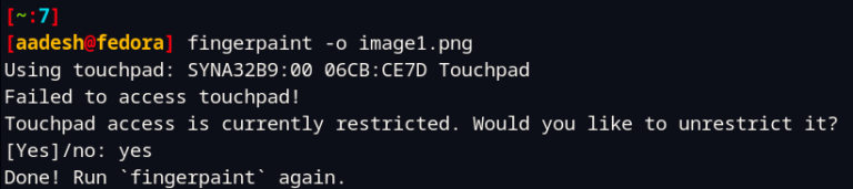 Fingerpaint - Drawing tool that uses your touchpad - LinuxForDevices